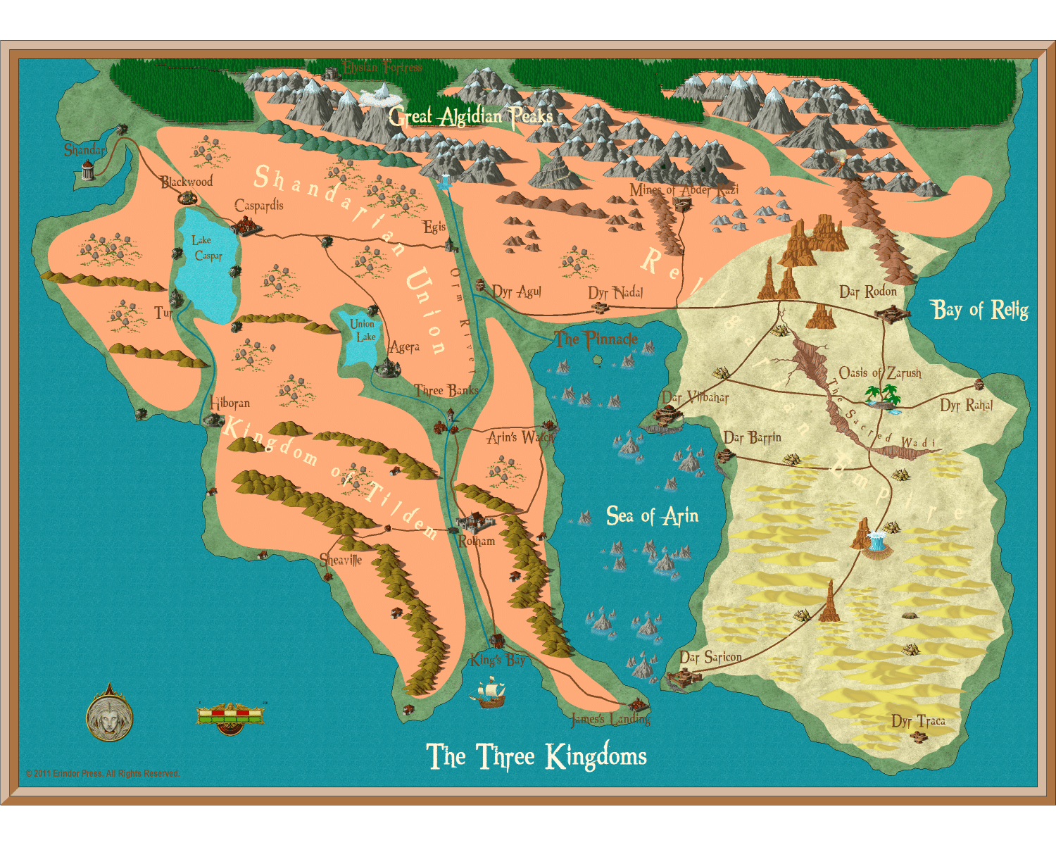 Map of the Three Kingdoms - A Writer's Journey